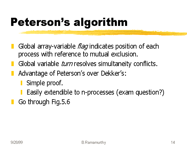 Peterson’s algorithm