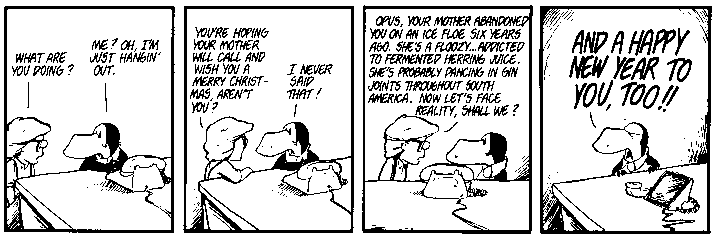 Oliver and His Computer: Bloom County / Oliver comic strips