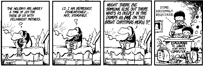 Oliver and His Computer: Bloom County / Oliver comic strips