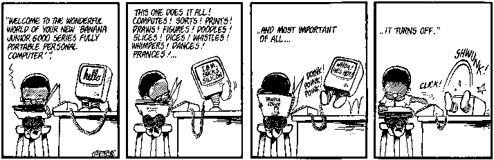 Oliver and His Computer: Bloom County / Oliver comic strips