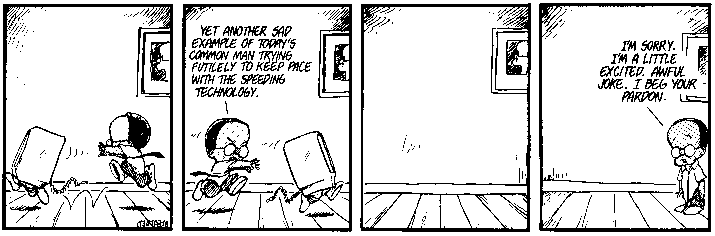 Oliver and His Computer: Bloom County / Oliver comic strips