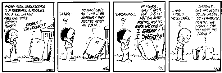 Oliver and His Computer: Bloom County / Oliver comic strips